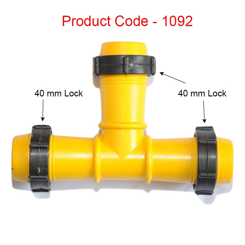 Tee Connector / 40 mm Lock
